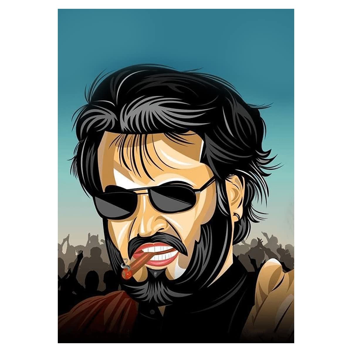 Rajinikanth Wall Poster Sticker - Rajini Wall Poster - Thalaivar ...