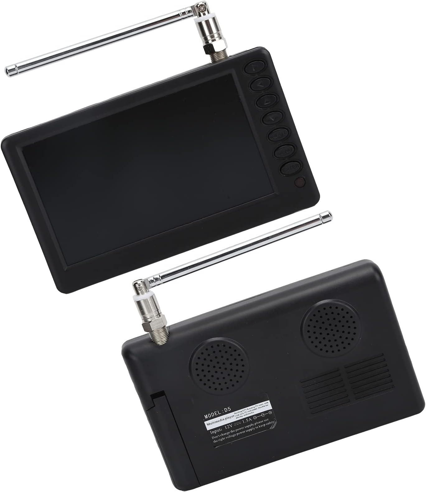 Portable TV with Freeview, LEADSTAR 5 Inch Digital Television Handheld ...