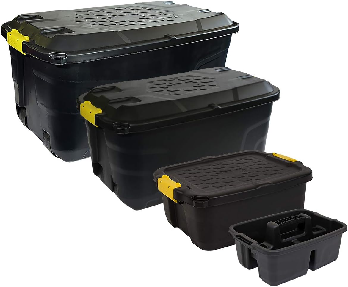 jobgar Scuba Box XL Storage Box with wheels blue : Amazon.co.uk: Home ...