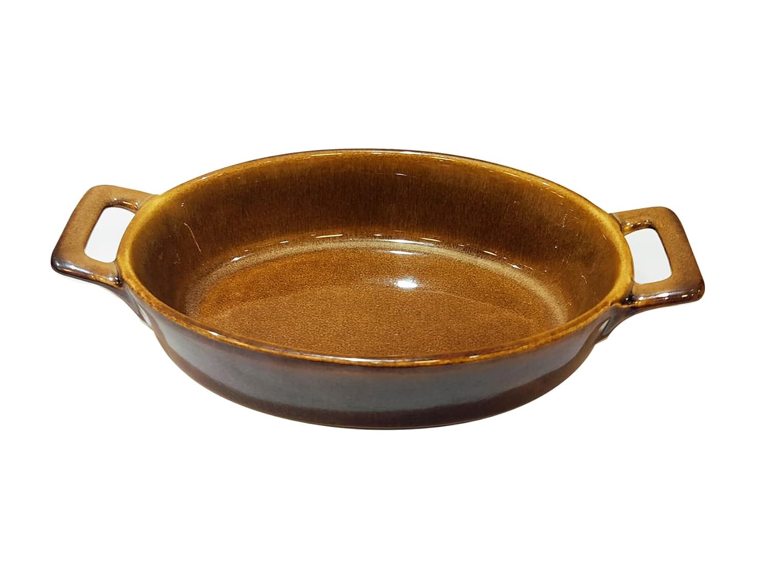 Lemon Tree Oval Ceramic Stoneware Small Serving Dish Bowl with Handle ...