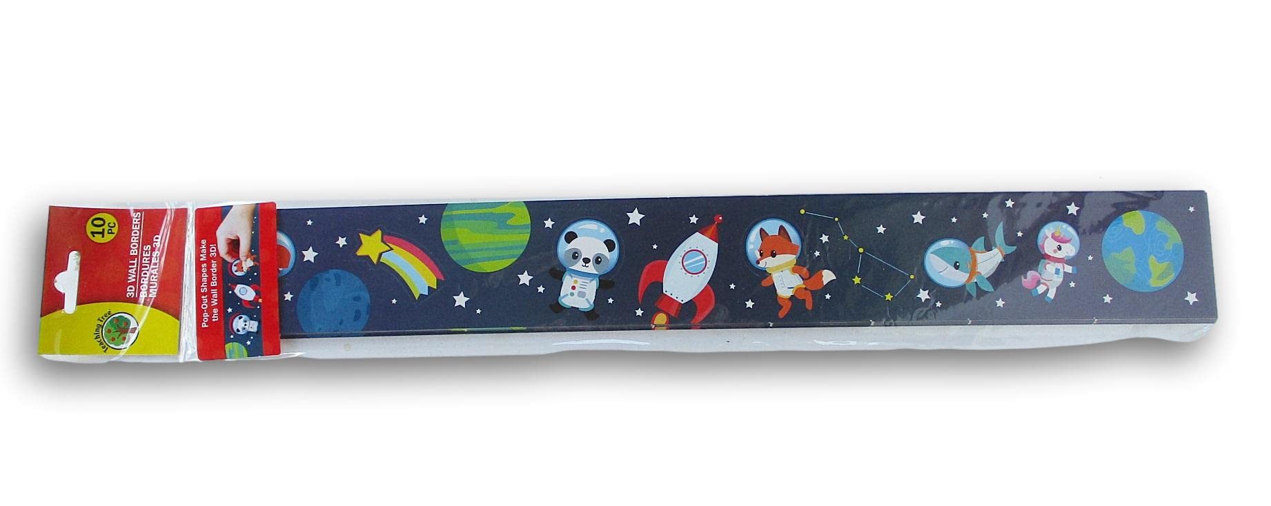 Buy Teaching Tree Animal Astronauts Wall Borders - Fox, Panda, Shark ...