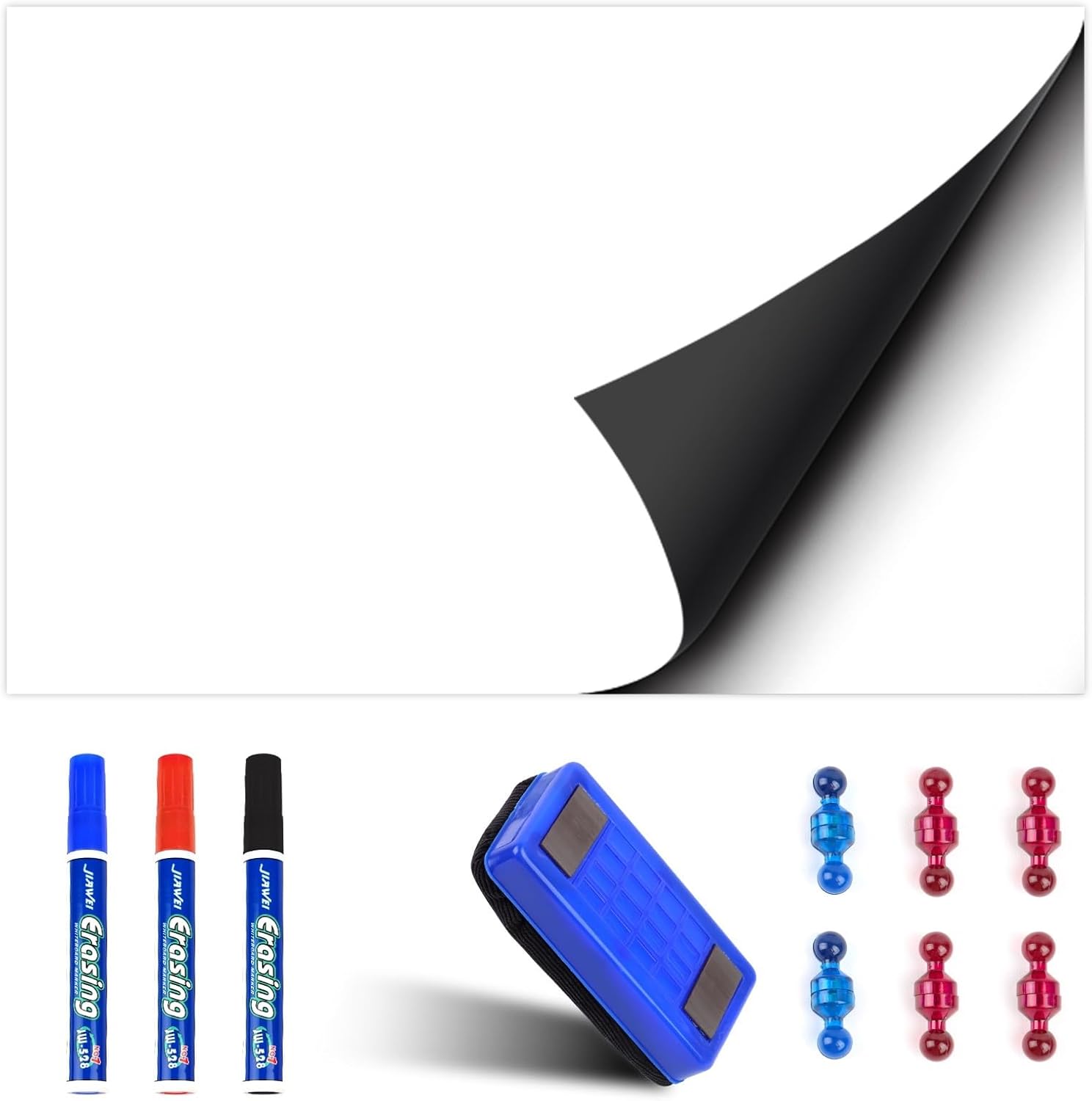 Tableau Blanc Magnetique 40×60cm, Film Réfrigérateur Magnétique,Adhesif ...