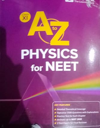 Cengage AtoZ Physics For NEET Class 11 (S) : Cengage: Amazon.in: Books