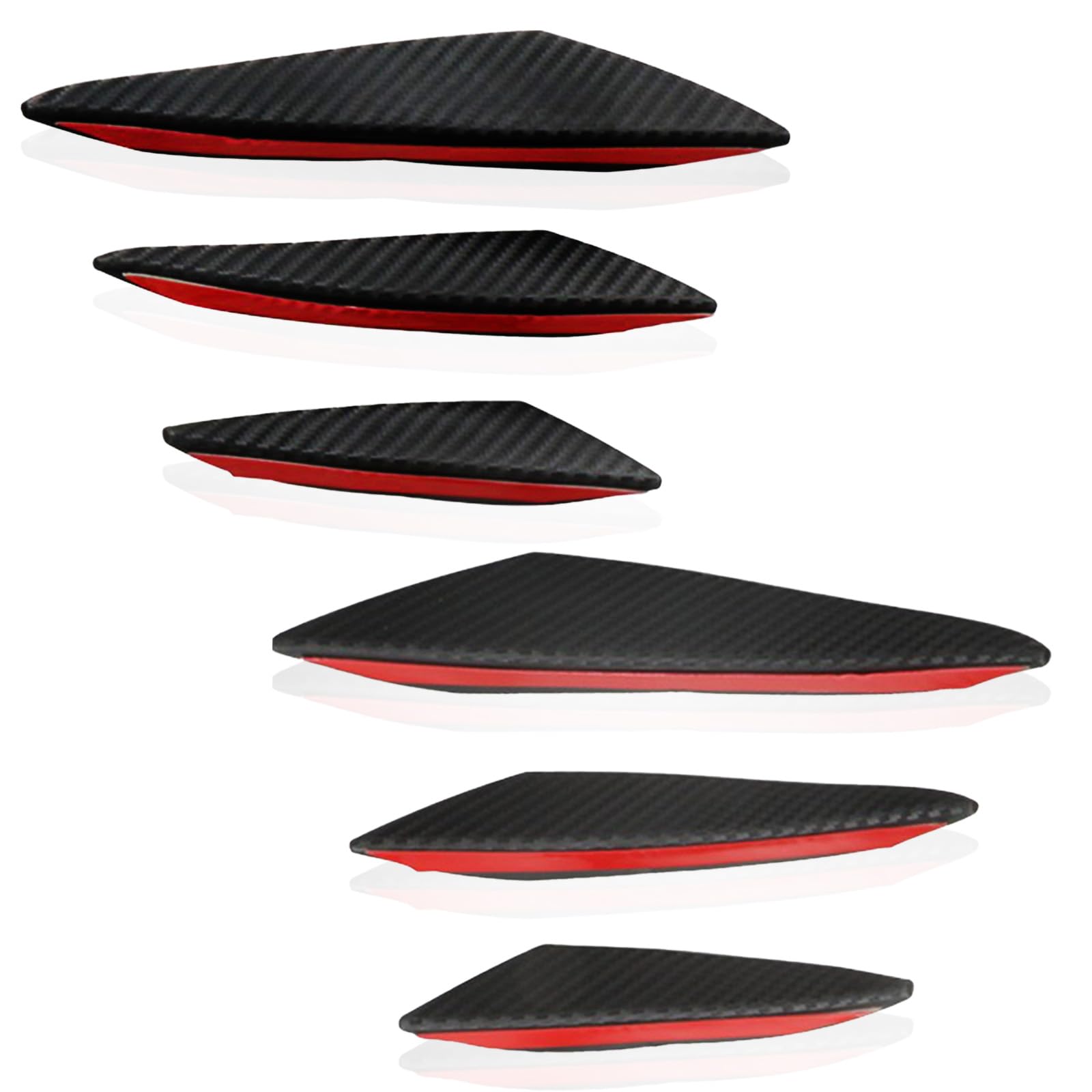 Amazon.com: 1 Pack 6 Pcs Car Front Bumper Lip Splitter, Universal Auto ...