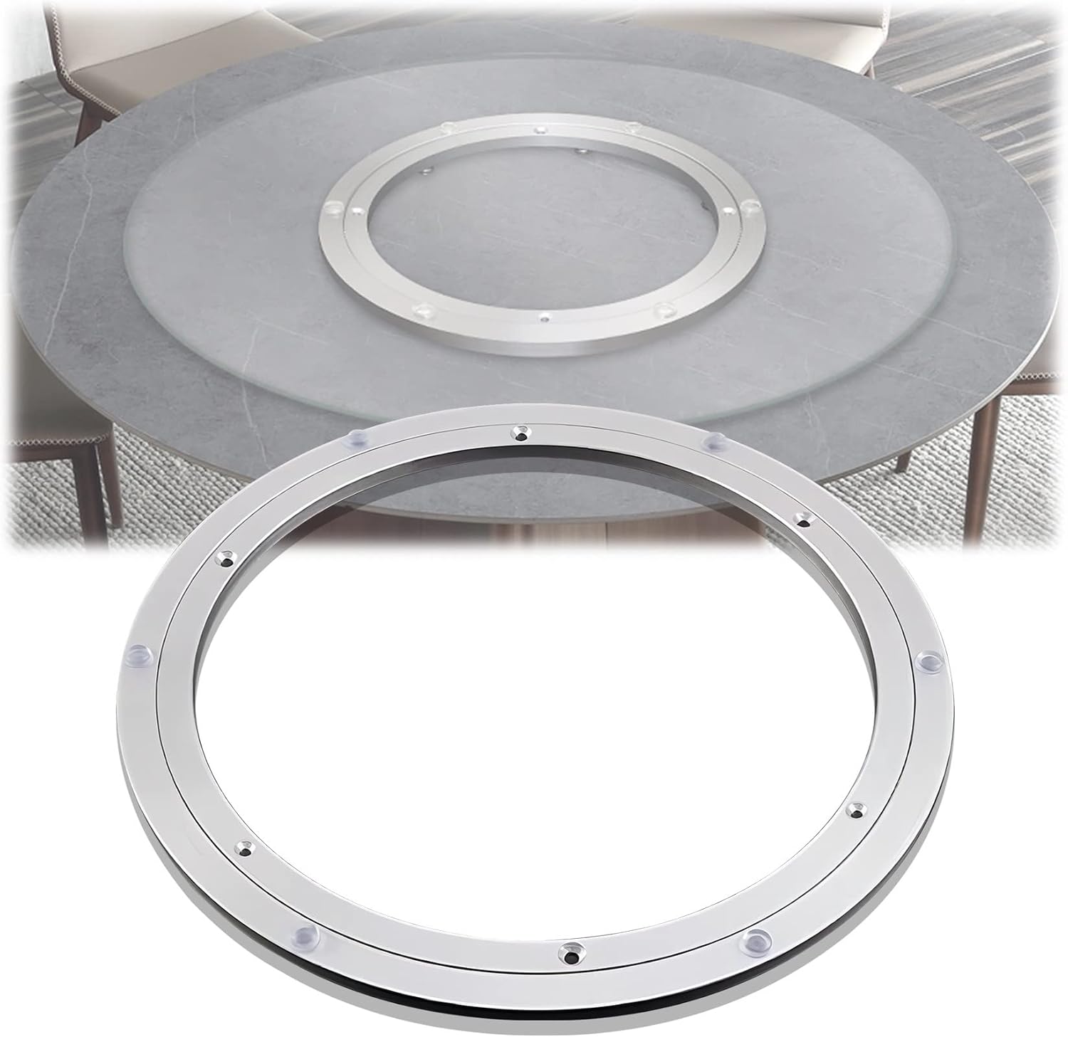 Amazon.com: ESOYAWE Heavy Duty Table Swivel Base Bearing, Aluminium ...