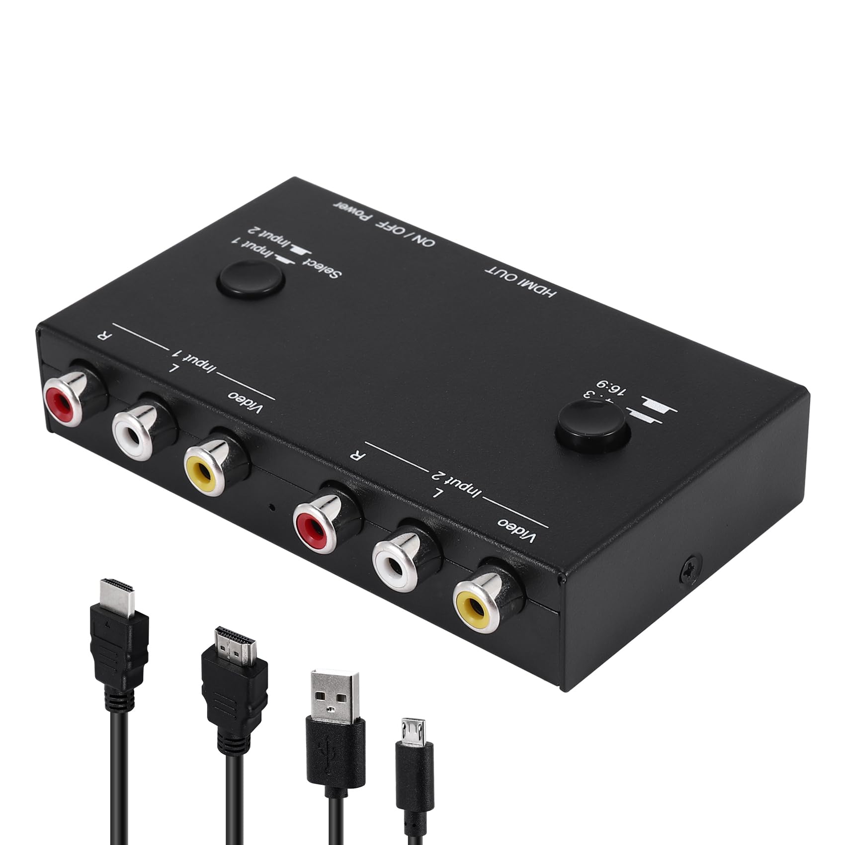 Buy Niukuyu Dual Ports RCA to Converter 1080P Composite AV to Converter ...