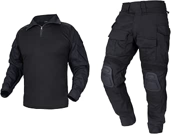 IDOGEAR Hombres G3 Uniformes de Combate Trajes tácticos con Rodilleras ...