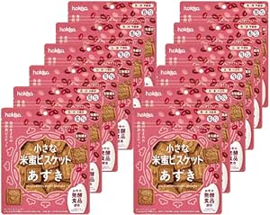 Amazon.co.jp: 北陸製菓 hokka 小さな米蜜ビスケットあずき 【乳・卵不使用】 90g×12袋 : 食品・飲料・お酒