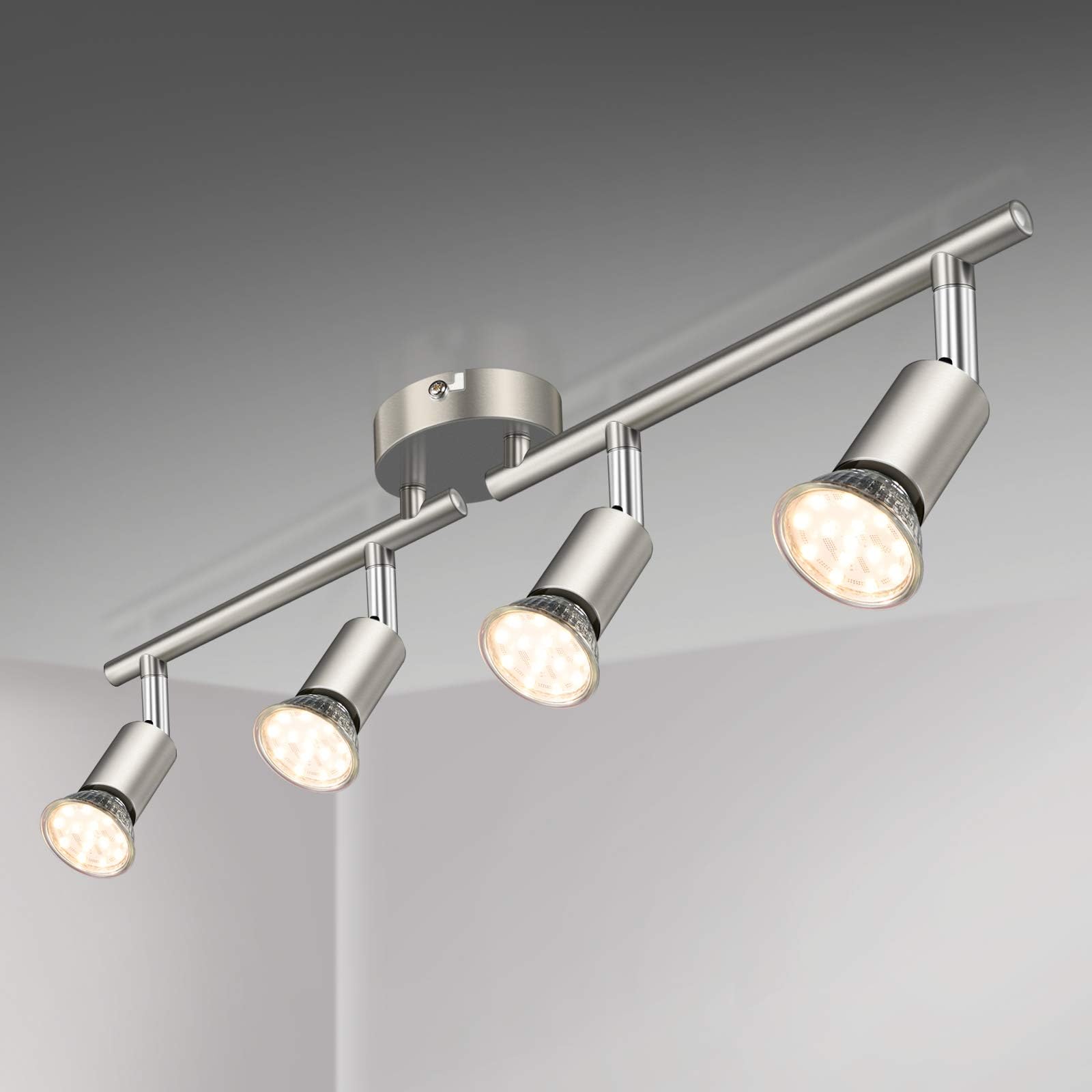 Defurhome LED Ceiling Light Rotatable, 4 Way Adjustable Modern Ceiling ...