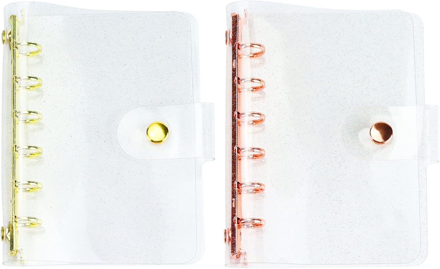 Amazon.com : MultiBey A7 Binder 2 Pack, Portable Glitter Journal 6 Ring ...