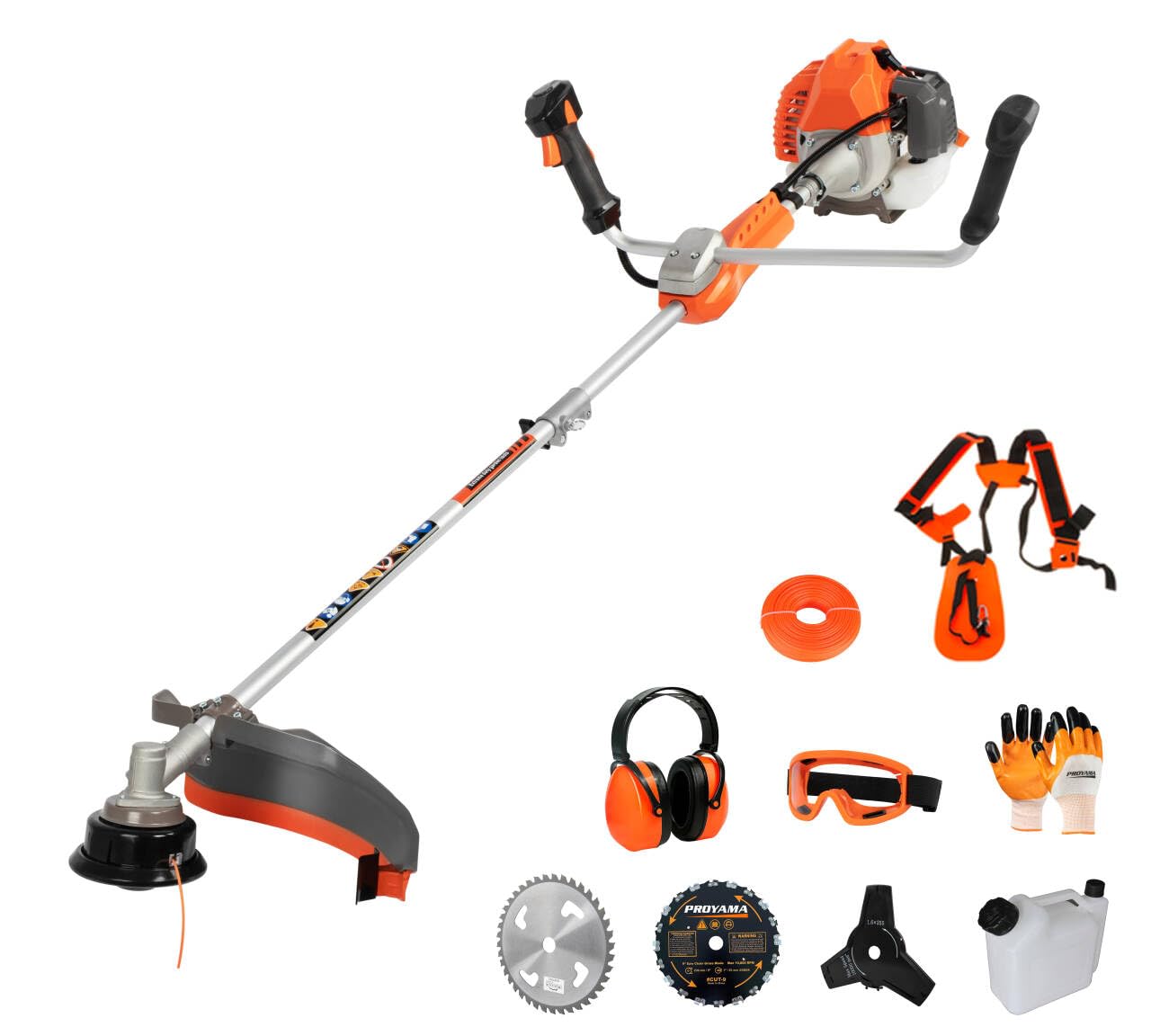 Buy PROYAMA 51.7cc 2-Cycle Powred Weed Eater Weed Trimmer, 3-in-1 ...
