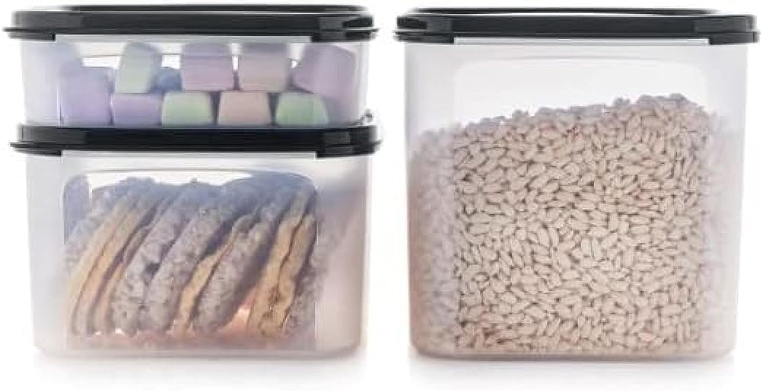 Tupperware SS Plastic Square Dry Storage Container, 4 Liter Capacity ...
