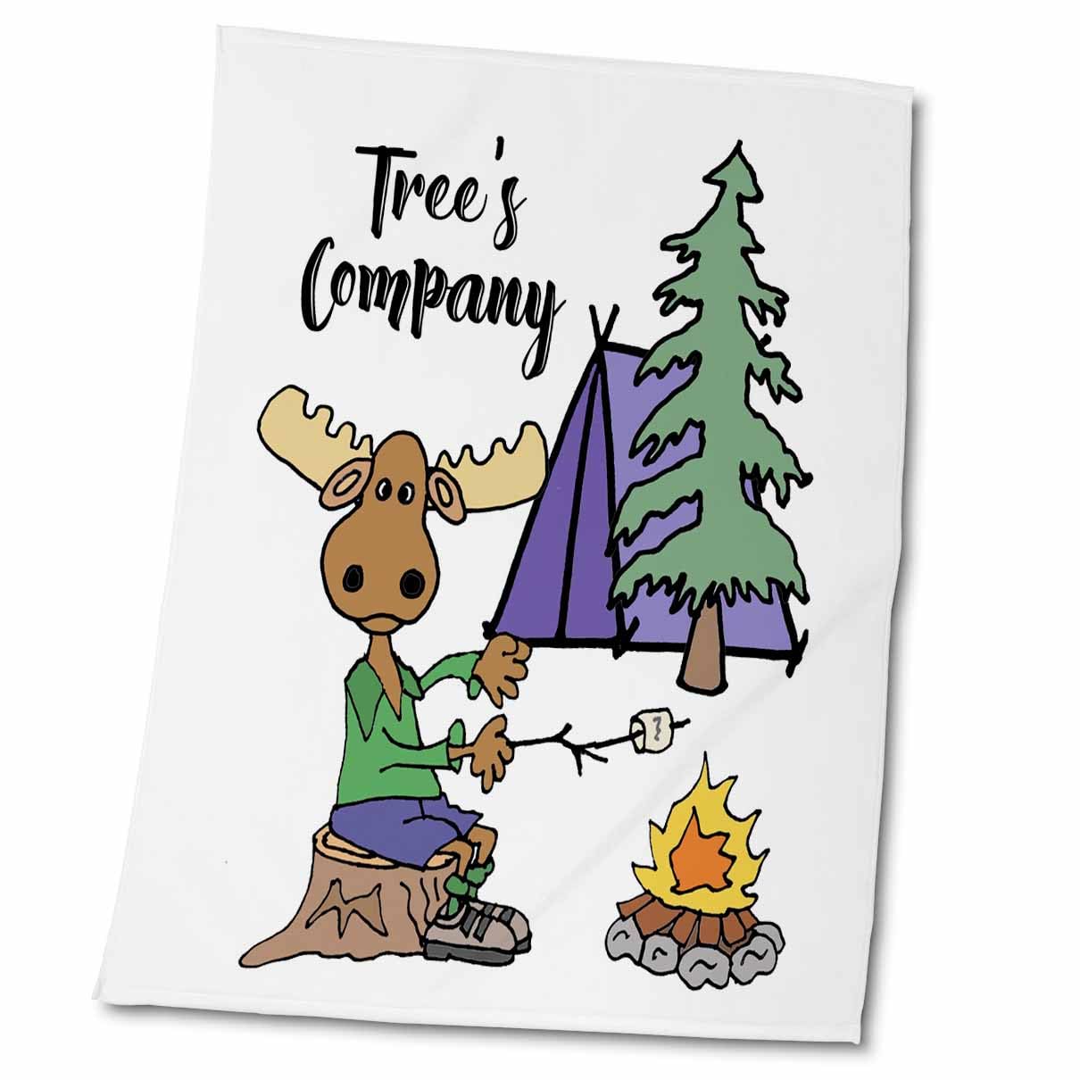 Moose Cartoon Campfire