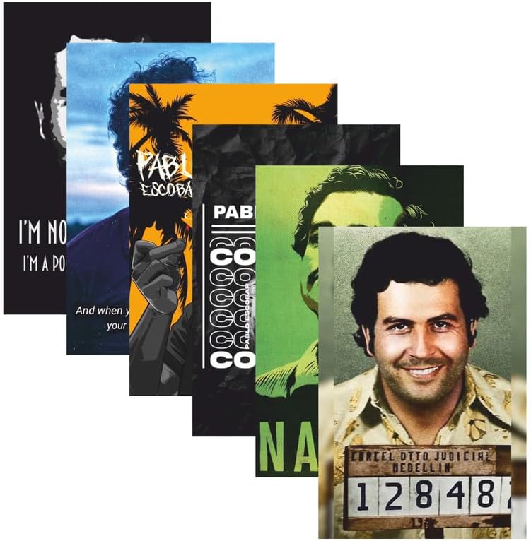 POSTER WALLAH Pablo Escobar Poster for Home Office and Student Room ...