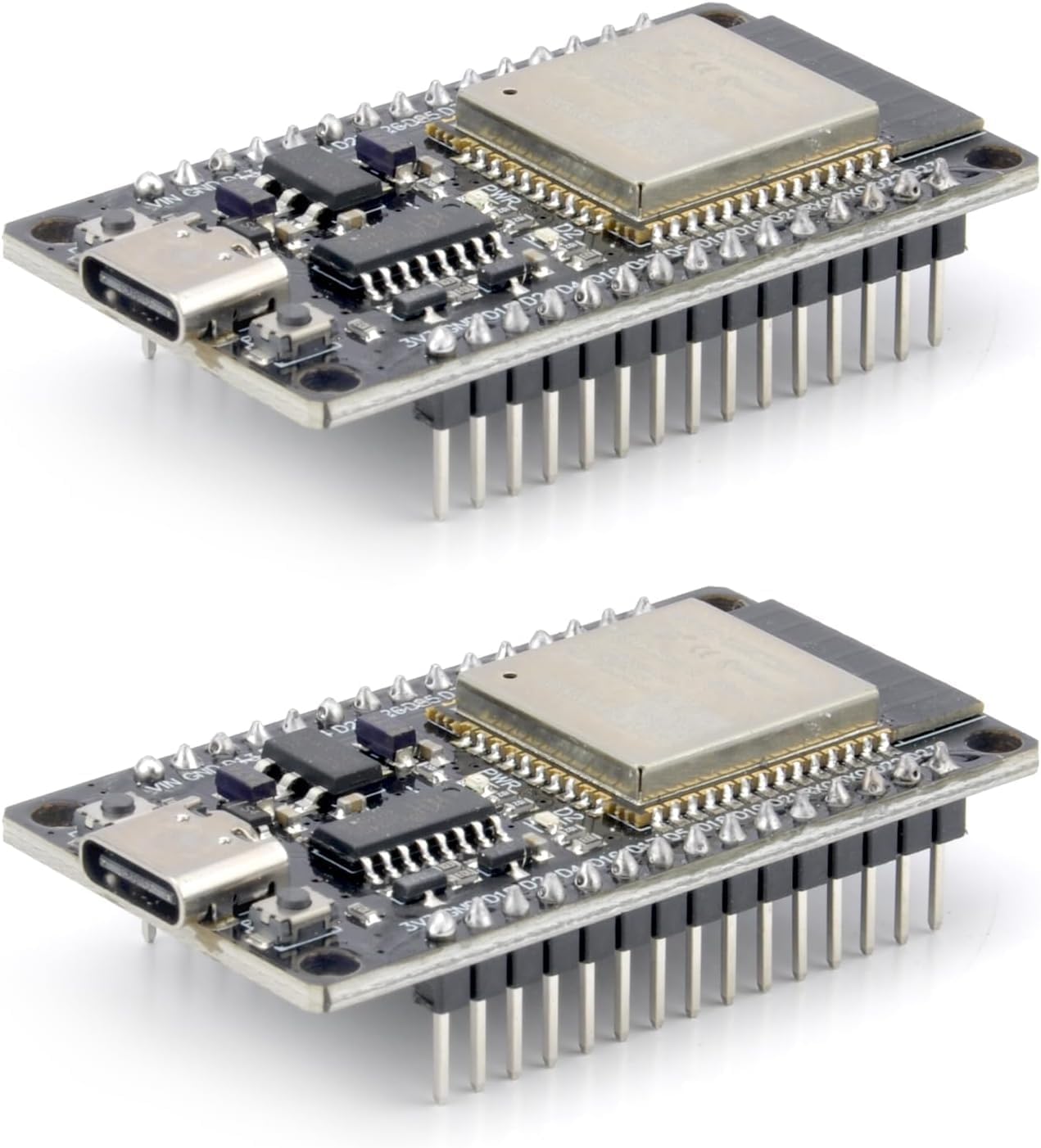 2PCS ESP32 Type C Development Board, ESP32-DevKitC-V4 WiFi WLAN CP2102 ...