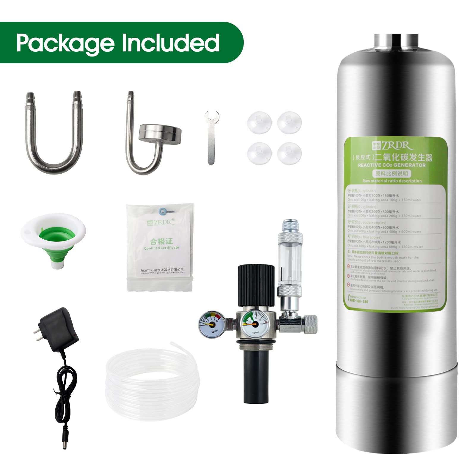 Snapklik.com : ZRDR CO2 Generator System Carbon Dioxide 2L