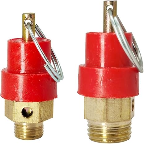 1PCS 1/3/4/5/6/7/8KG 1/8 "1/4" 3/8 "1/2" Male Air Compressor Safety Relief Valve Pressure ...