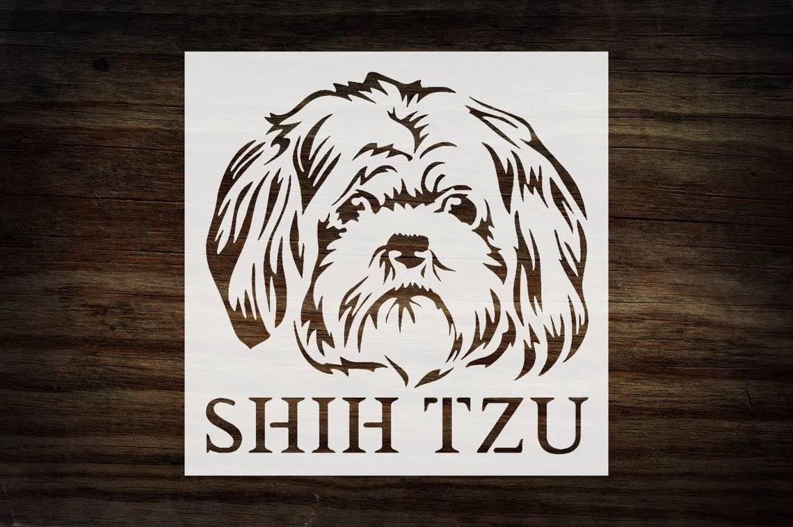 Shih Tzu Schablone