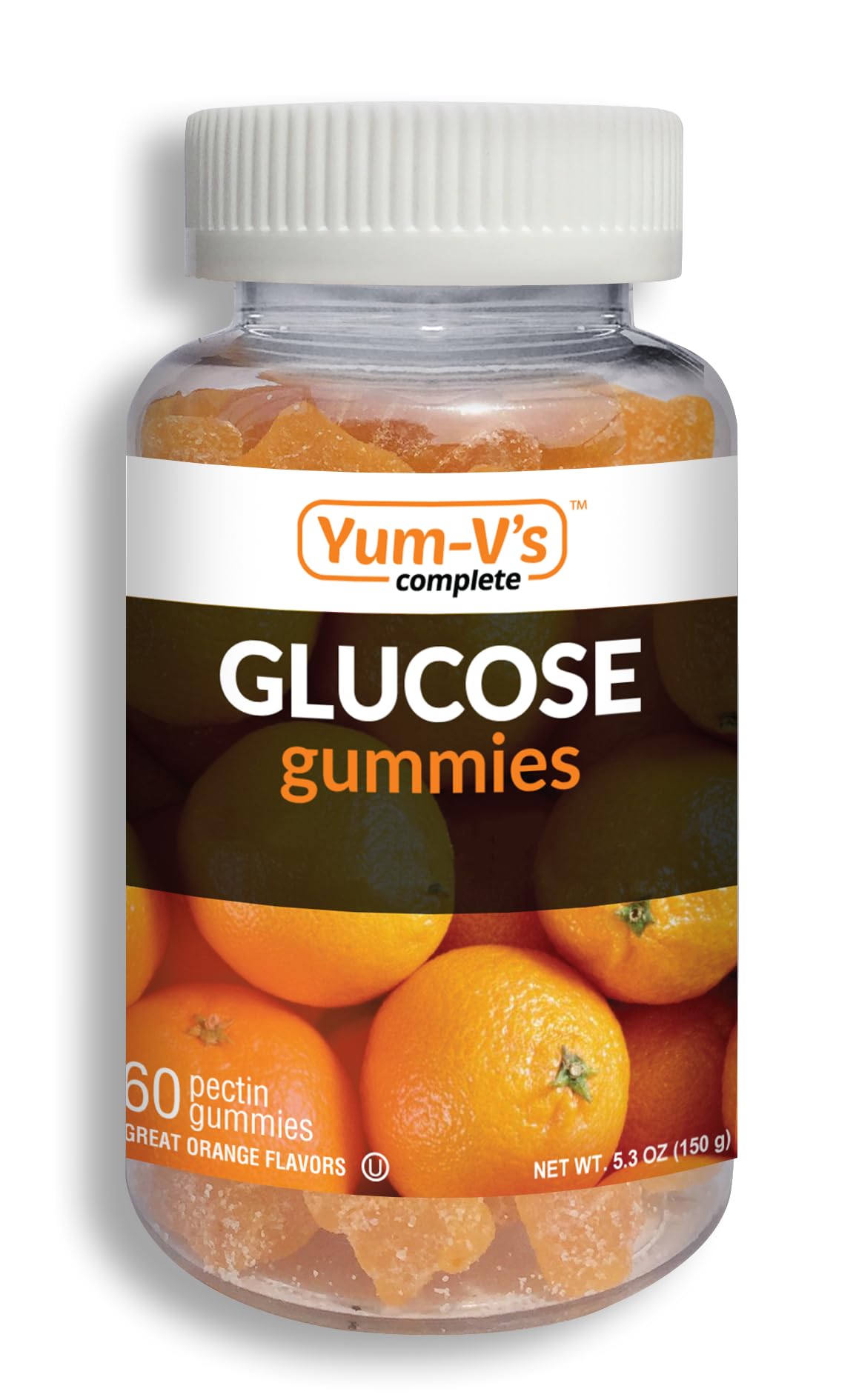 Amazon.com: YUM-V'S YumVs Complete Glucose Gummies, Orange Flavor, (60 ...
