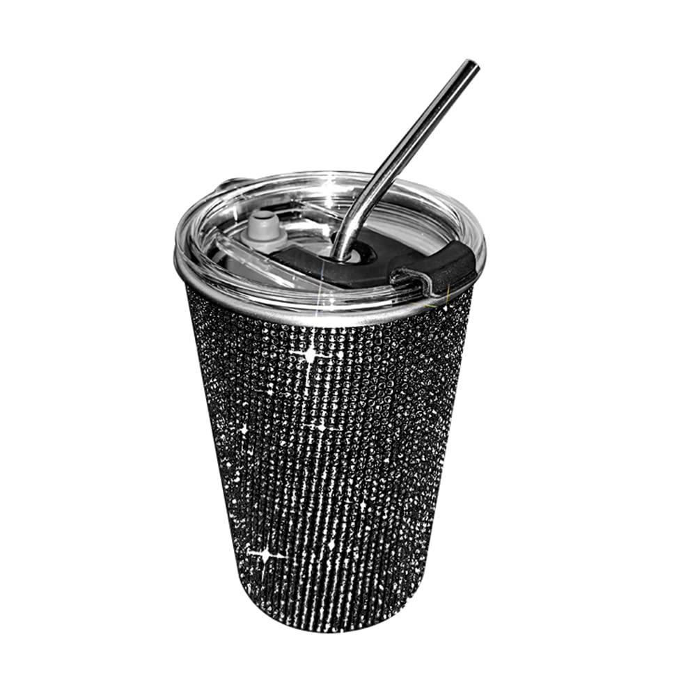 Bling Drink Coffee Mug, 20oz Glitter Crystal Water Bottle Insulated ...