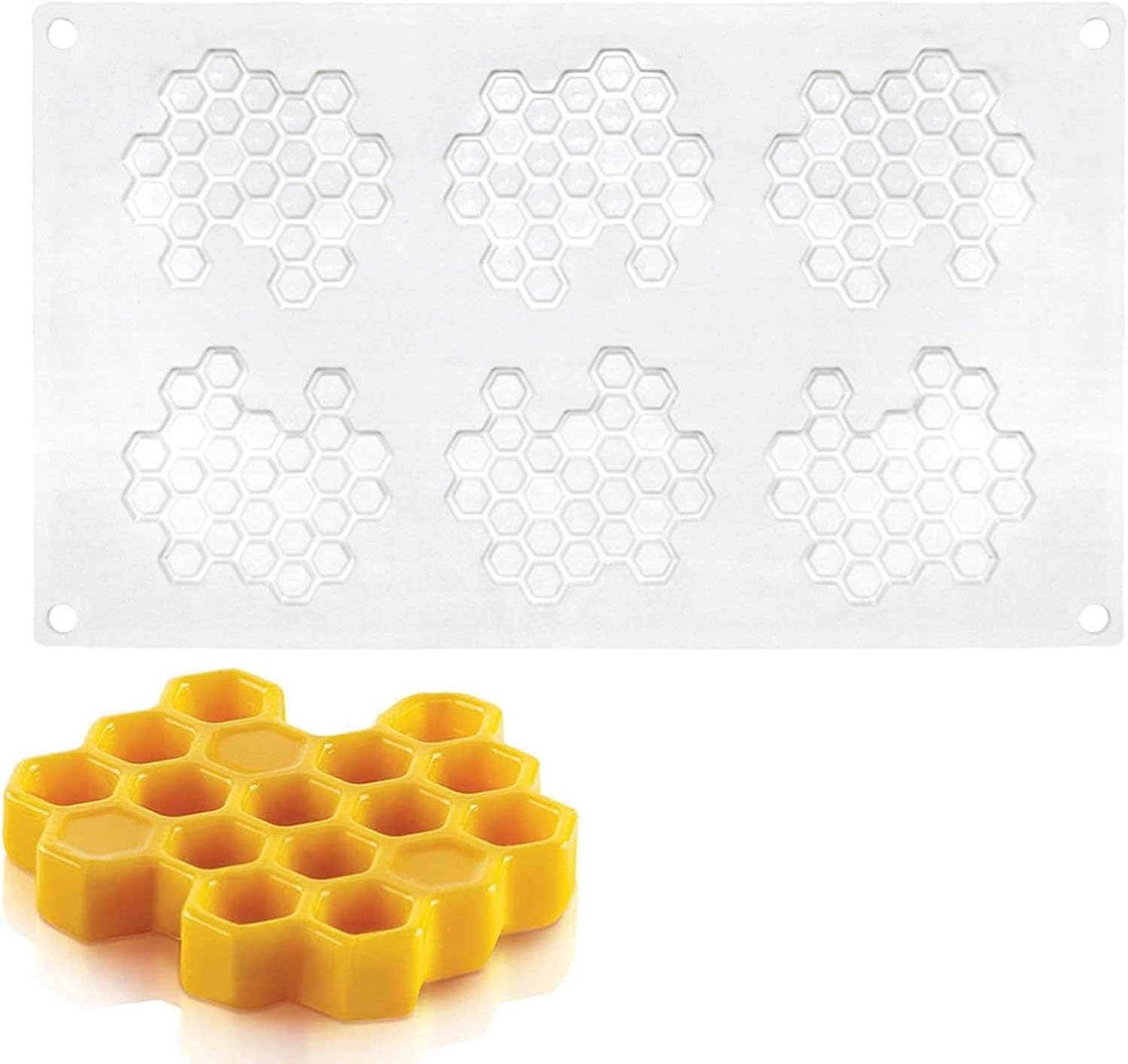 Amazon.co.jp: Honeycomb Bee Cake Mold,Bumblebee Honeycomb Silicone Mold ...