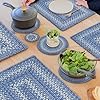 Amazon.com: Homespice Denim Jute Braided Trivets for Table, Country ...