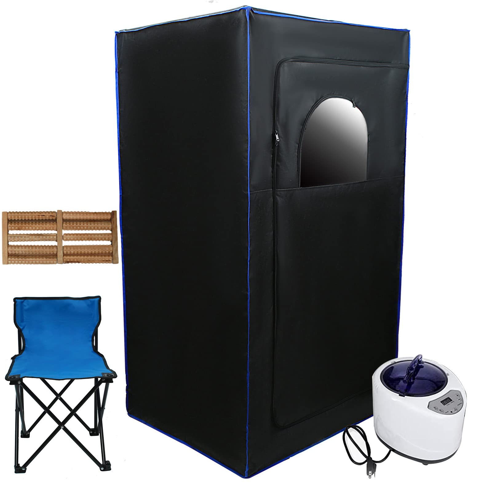 Karpevta Portable Steam Sauna 1000W Full Size Steam Sauna Remote ...