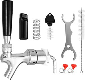 Amazon.com: Dbgogo All Stainless Steel Draft Beer Shank Faucet Beer ...