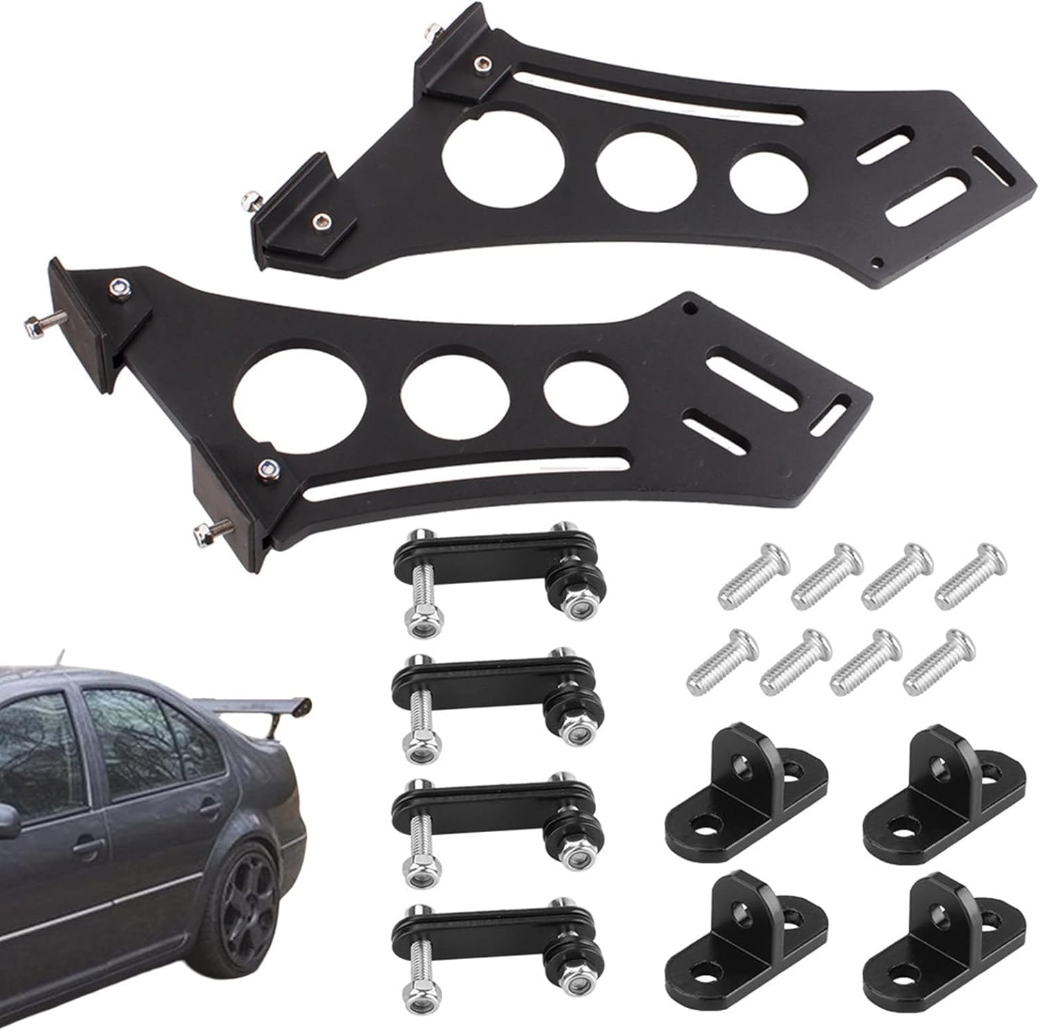 Amazon.co.jp: Car Tail Spoiler Mount Bracket | Universal Lightweight ...