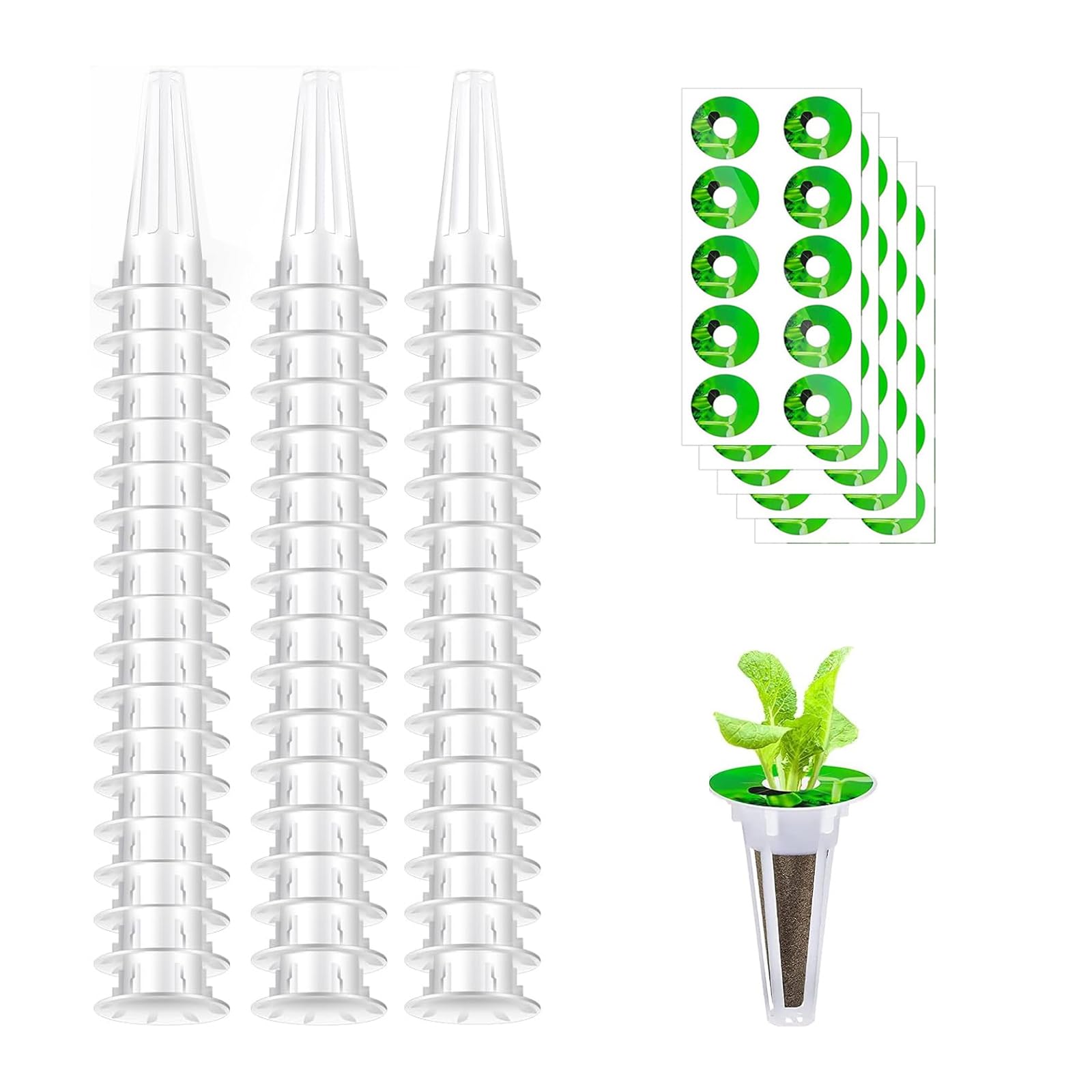 Amazon.com : Denideliwu 100 PCS Hydroponic Baskets Kit, 50 Pcs ...
