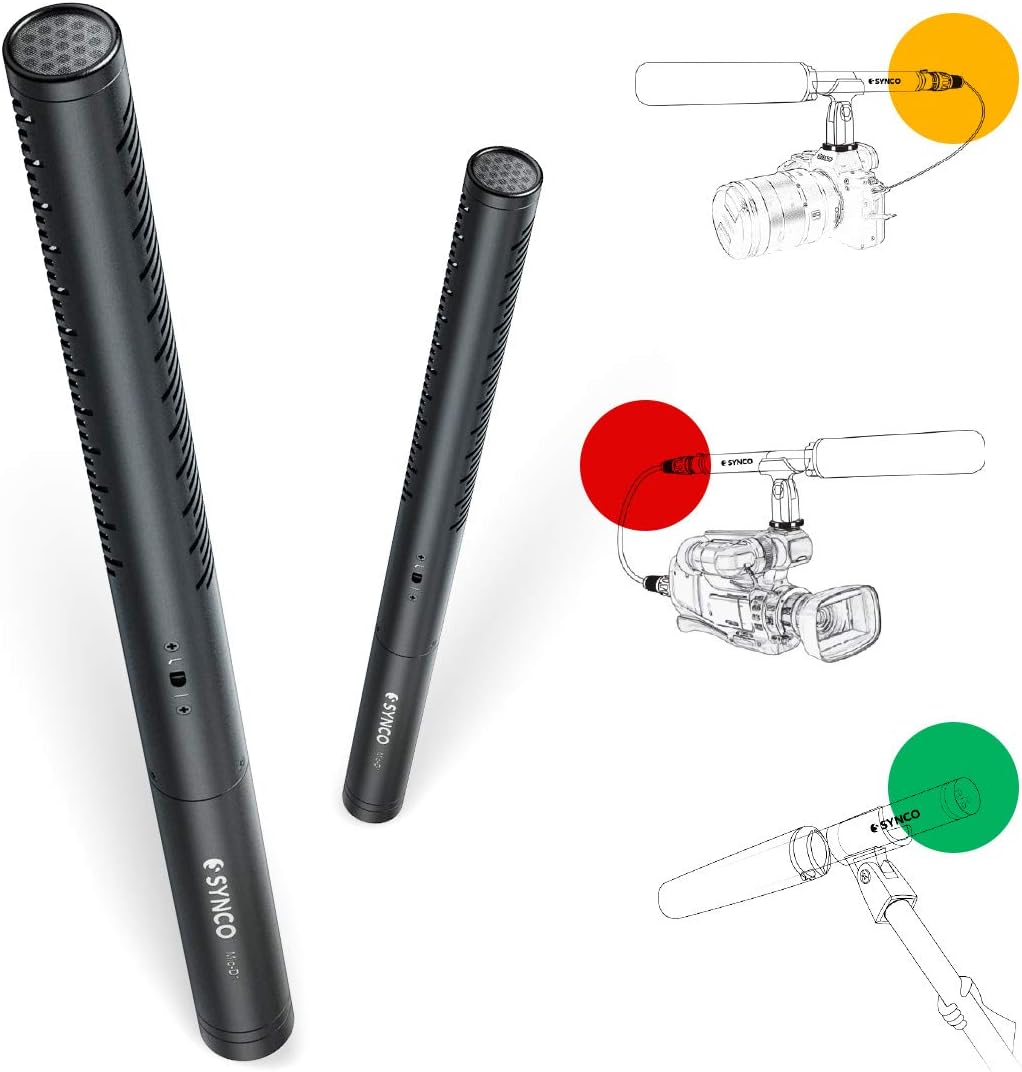 Boya XLR Shotgun Microphone BY-BM6060, Super-Cardioid Condenser Mic ...