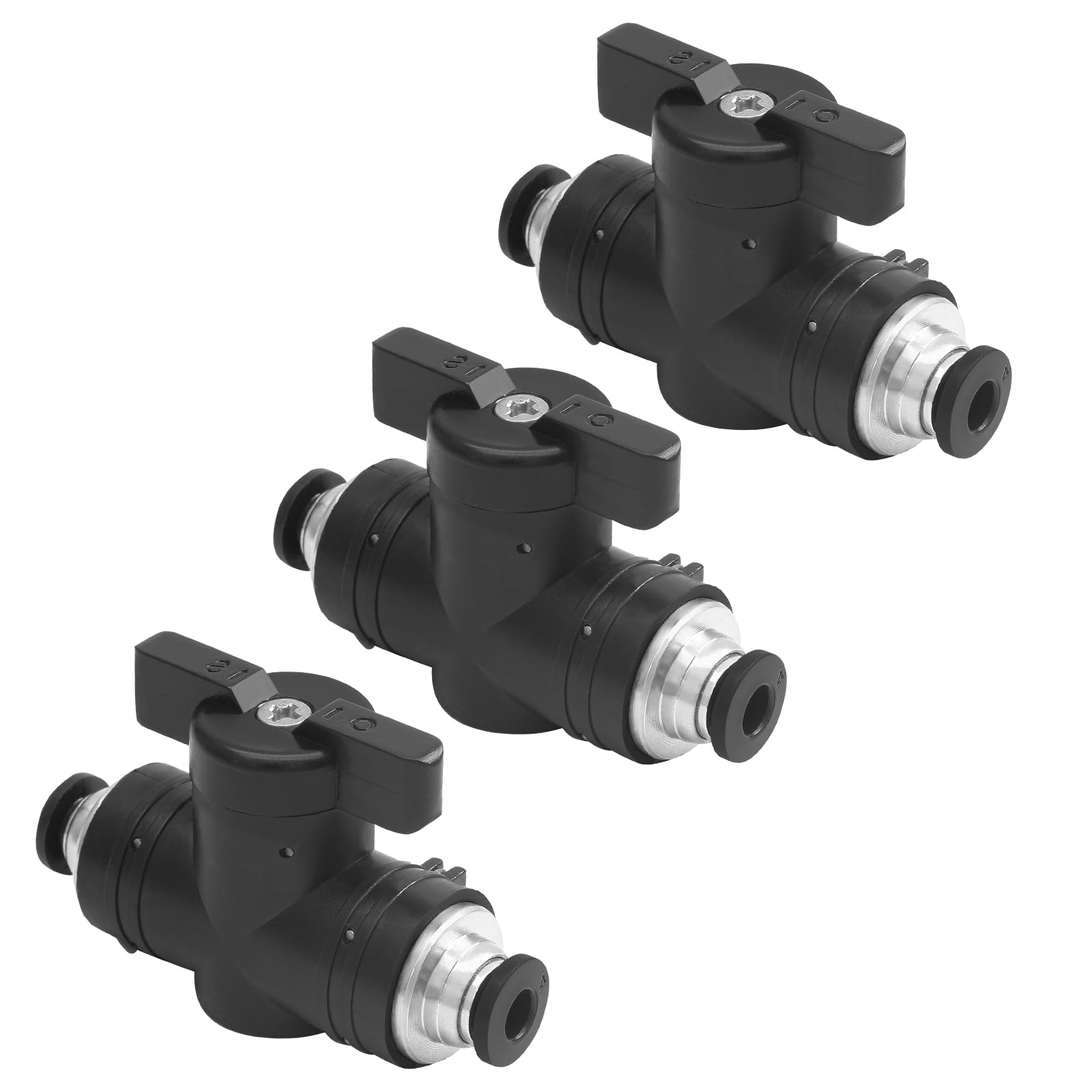 Snapklik.com : 3 Pcs Pneumatic Ball Valve 4mm OD Push To Connect ...