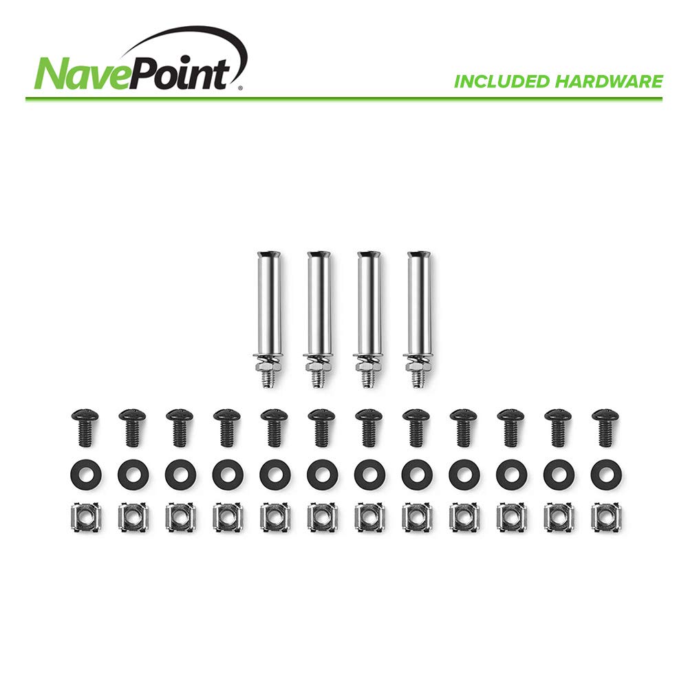 Buy NavePoint 9U Wall Mount Server Rack with Hinged Back, 4-Post 24 ...