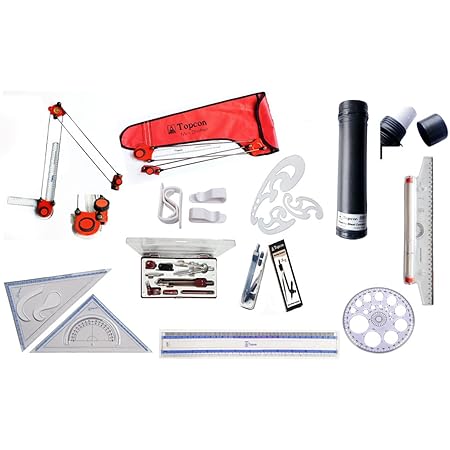 VCON Engineering Combo (Black Mini Drafter, Sheet Container, Set ...