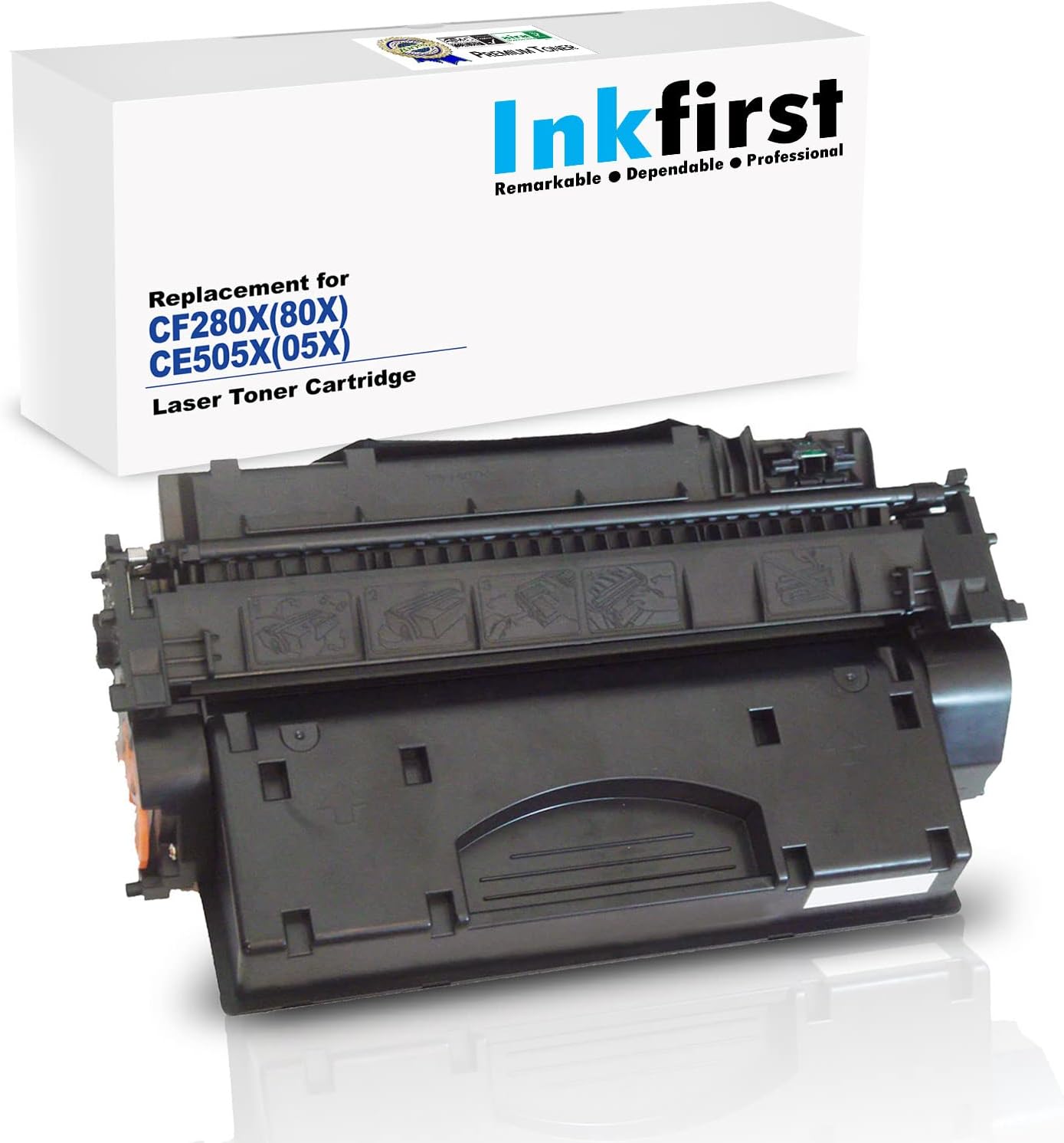 Inkfirst Compatible Toner Cartridge Replacement for HP CE505X CF280X ...