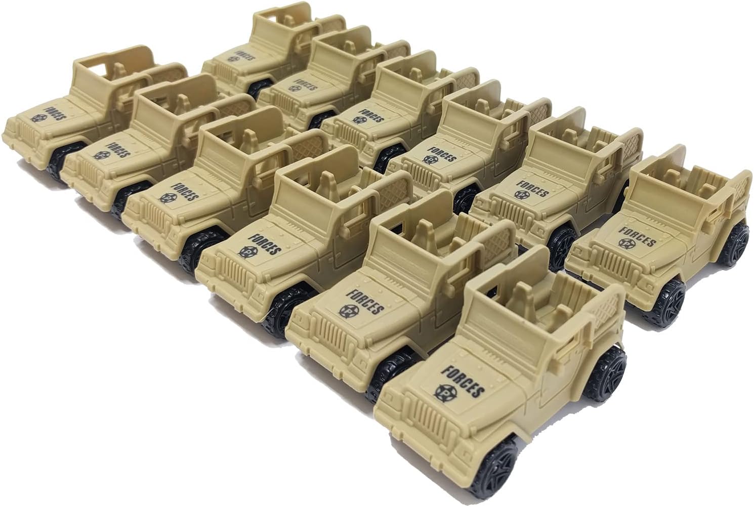 Amazon.com: 12 pc Military Force Vehicles with Wheels Diorama Sets Toy ...