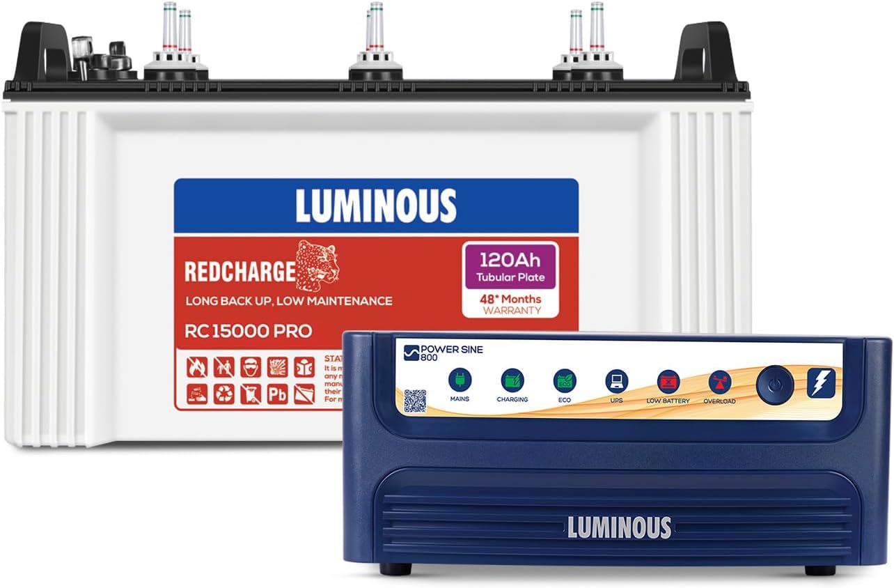 Luminous Eco Volt Neo 1550 Inverter for Home, Office & Shops | 1400VA ...