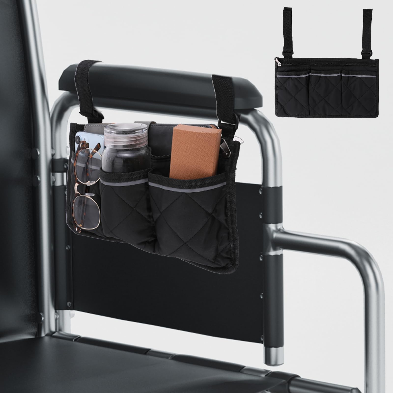Amazon.com: 1PC Wheelchair Side Bag, Wheelchair Bag Armres Waterproof ...