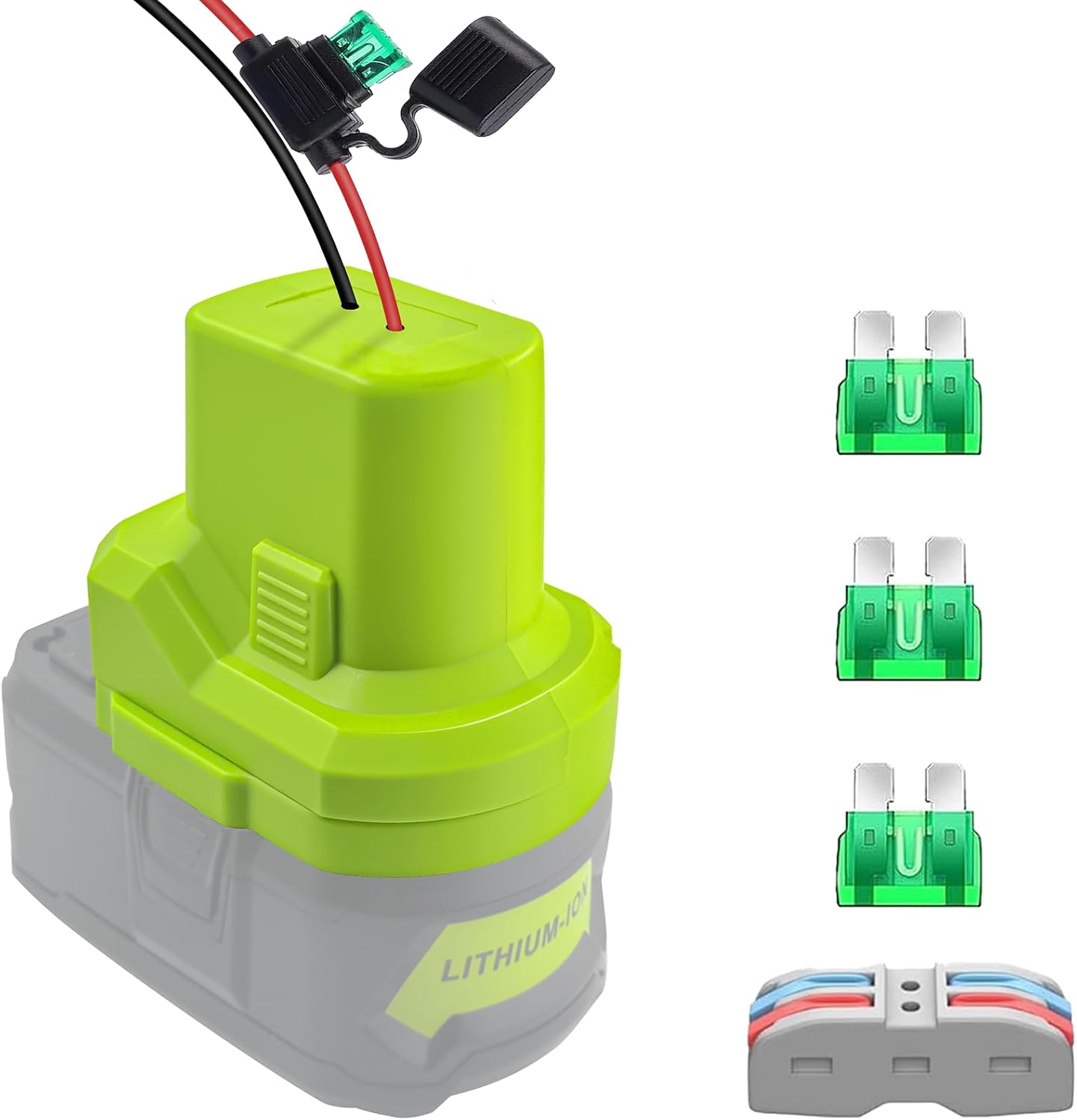 Amazon.com: EID for Power Wheels Battery Adapter, Convert for Ryobi 18V ...