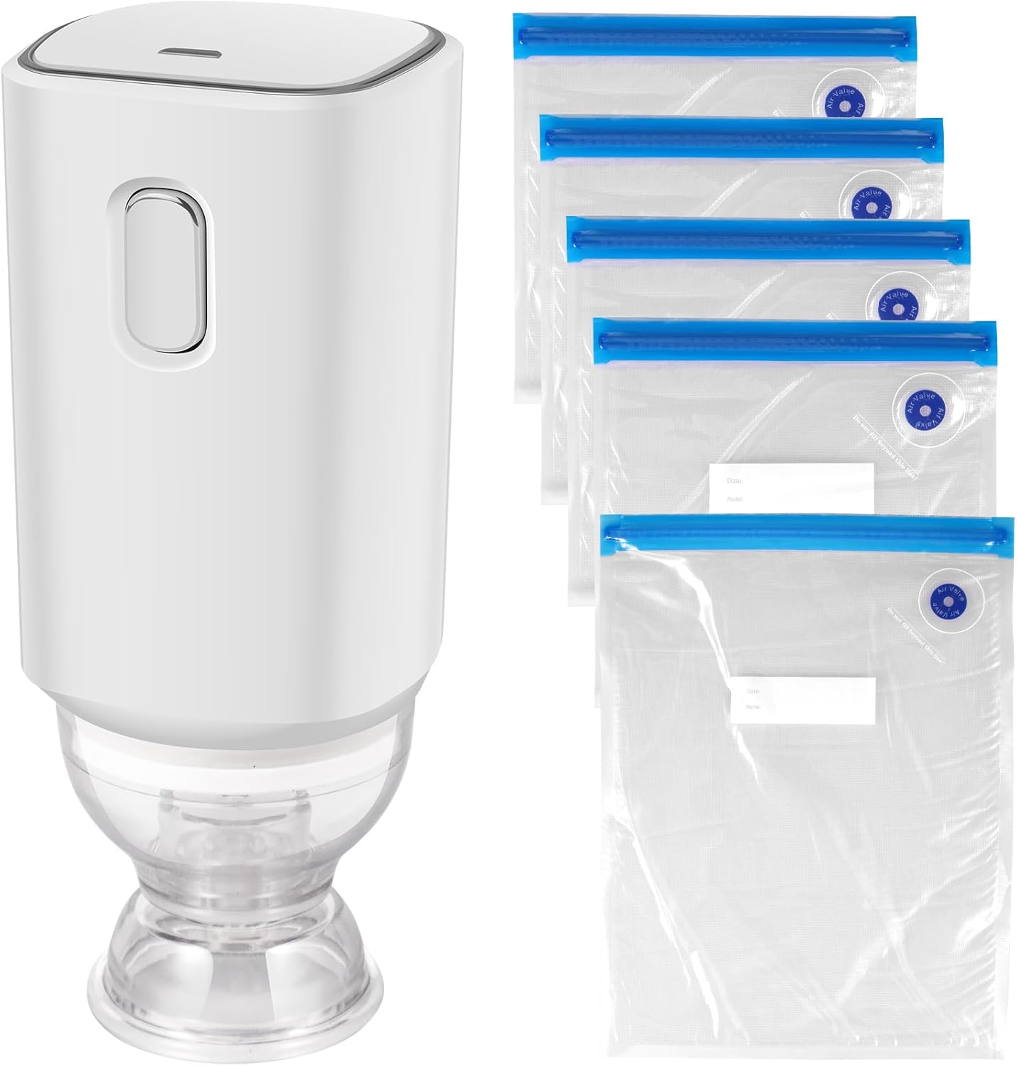 Amazon.com: Protoiya Vacuum Sealer Set with 5 Zipper Vacuum Bags ...