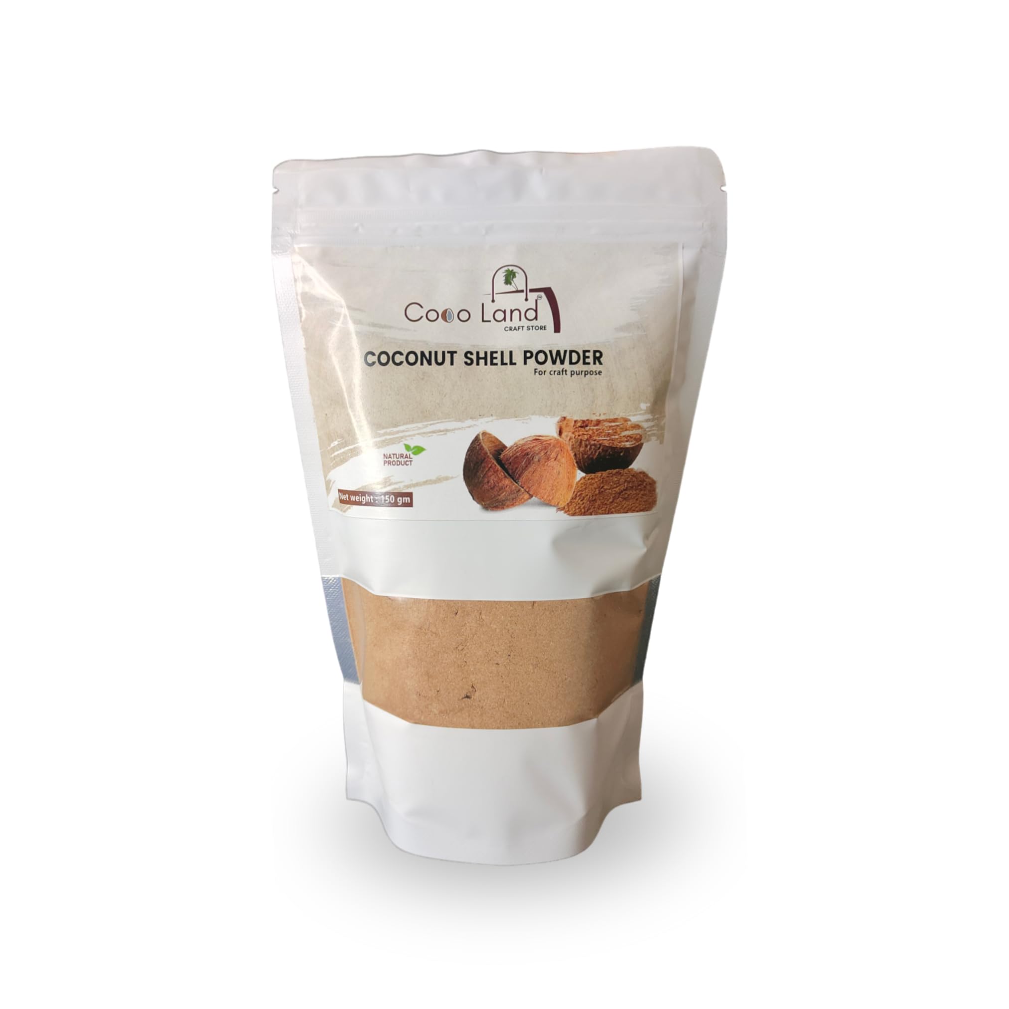 Coco land Coconut Shell Powder 150 g (Pack of 1) Craft Raw Material ...