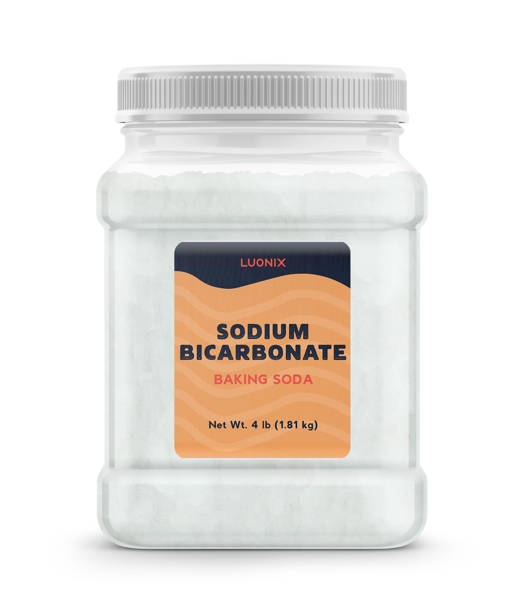 Amazon.com : Luonix Sodium Bicarbonate, 4 lbs, Baking Soda, Cleaning ...