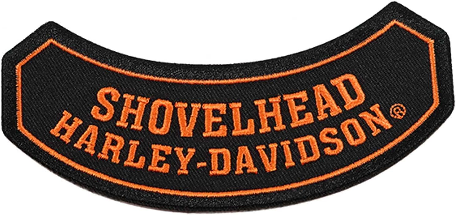 Amazon.com: Harley-Davidson 5 in. Embroidered Shovelhead Rocker Emblem ...