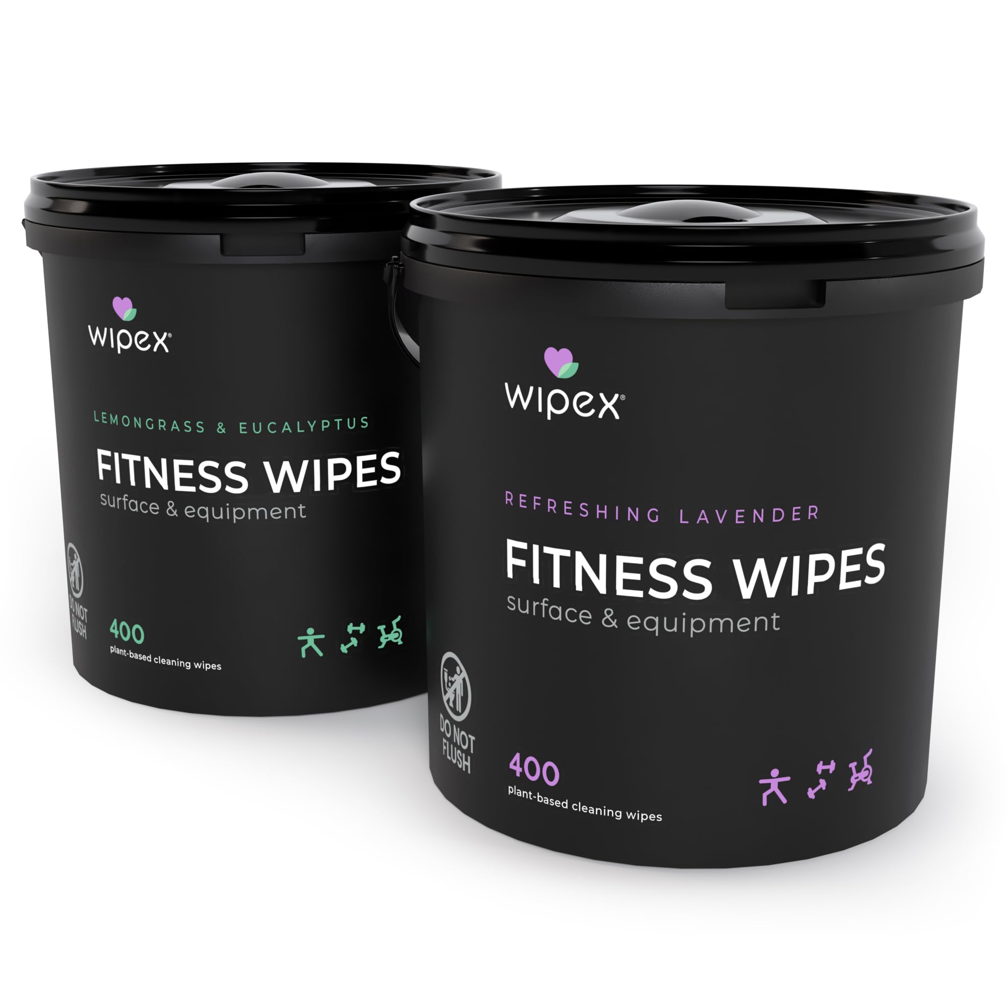 Amazon.com : Wipex Gym Wipes for Equipment Bundle - Get 2 Buckets (1 ...