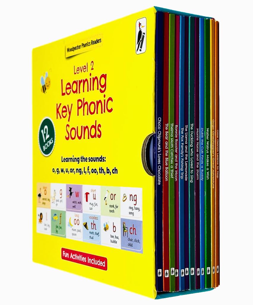 My Second Phonic Sounds 12 Books Collection Box Set with Included Fun ...