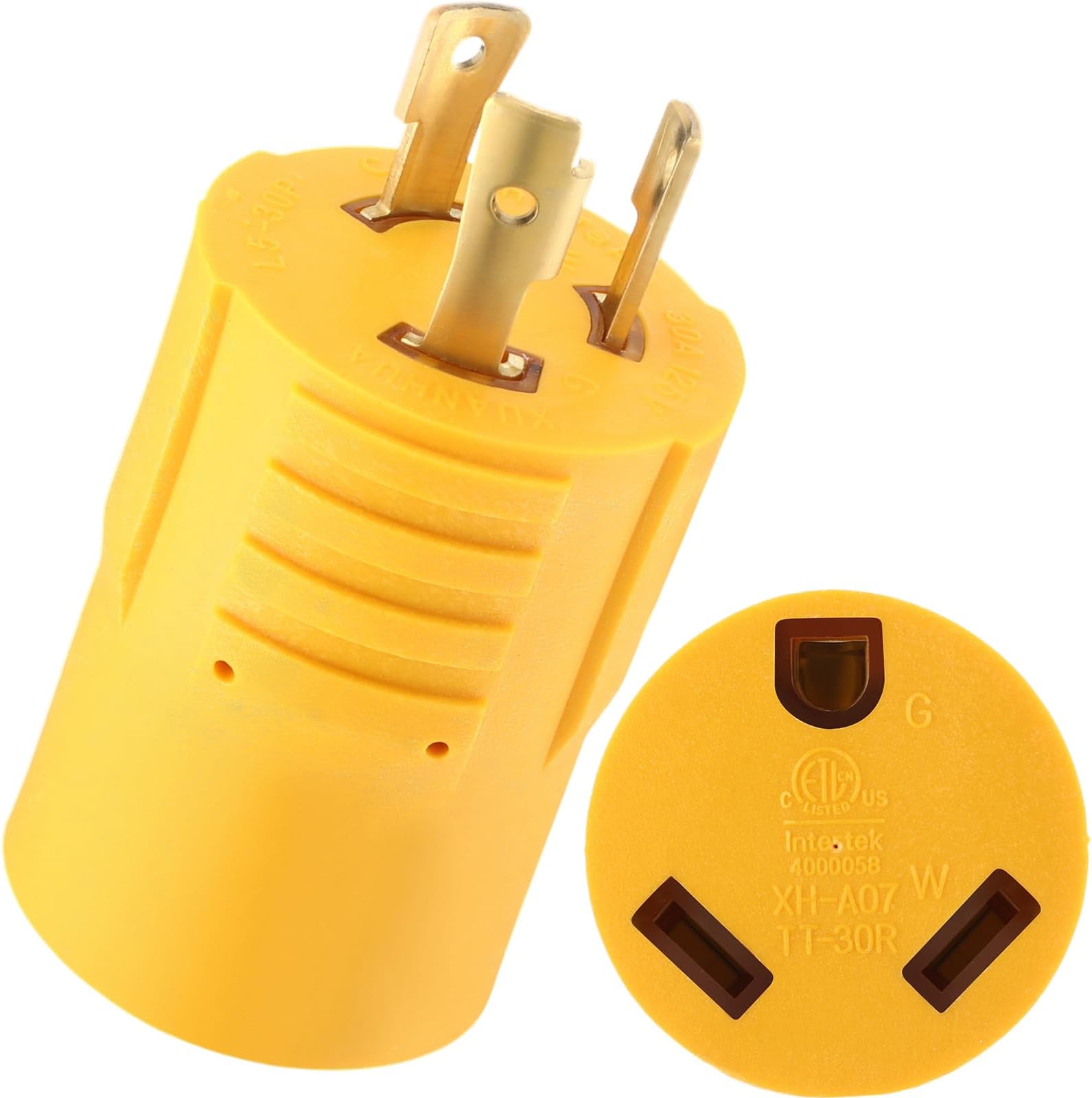 Amazon.com: WEN GNA030, NEMA L5-30P Twist-Lock Power Plug to TT-30R ...