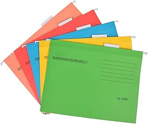 Amazon.com : STOBOK 5pcs Folder Hanging Receipt Pouch Hanging Files ...