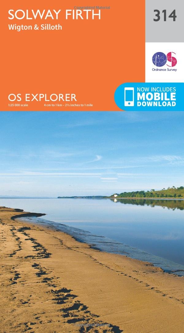 Solway Firth Map | Wigtown & Silloth | Ordnance Survey | OS Explorer ...