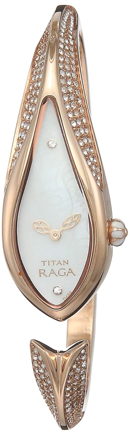 Titan Raga Analog Mother of Pearl Dial Women's Watch-NL9812WM01 ...