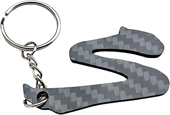 Amazon.com: Pro Spec Imports - Real Carbon Fibre keychain 'S' logo for ...